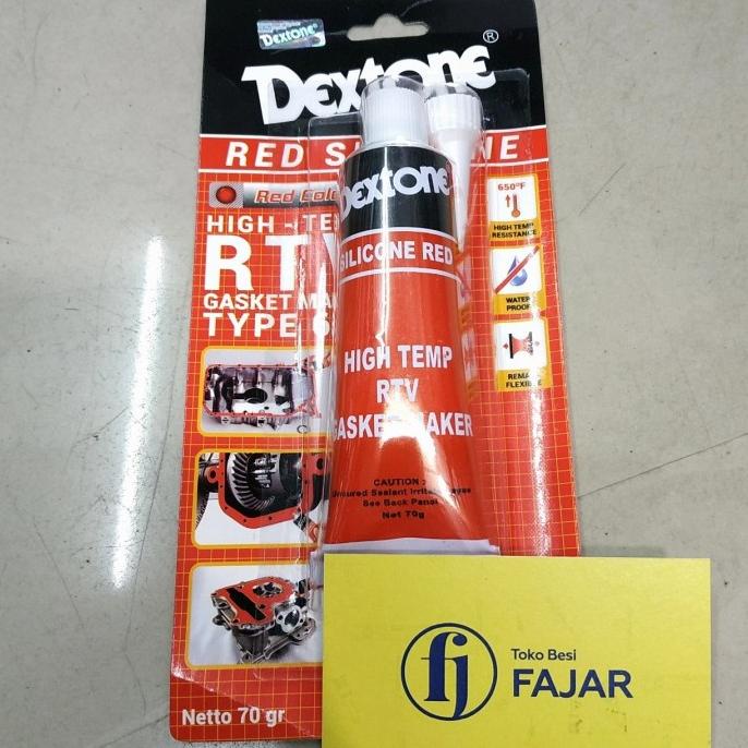 Jual :=:=:=:=] Dextone red silicone gasket 70 gr /lem paking mesin ...