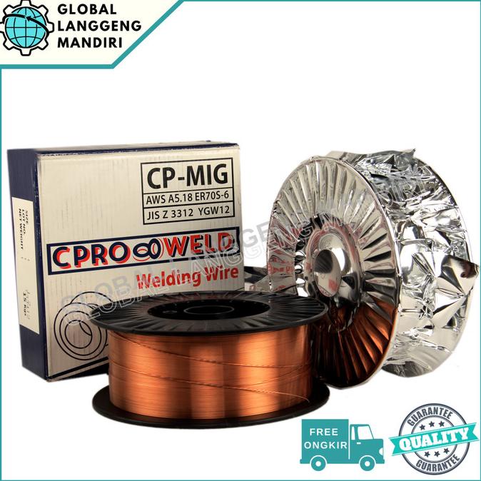 Jual Mig Wire Welding Wire c.o2 0.8mm / 0.8 mm Solid Wire KAWAT LAS CO ...
