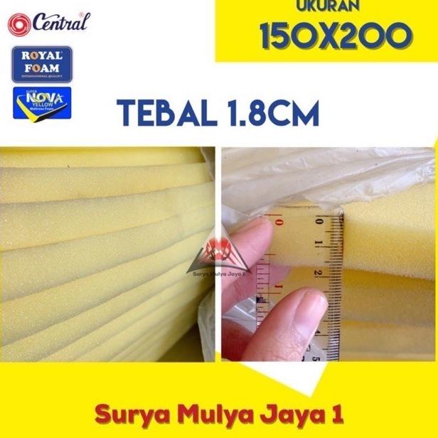 Jual BUSA LEMBARAN ROYAL FOAM / CENTRAL FOAM UK 150 x 200 x 1.8CM ...