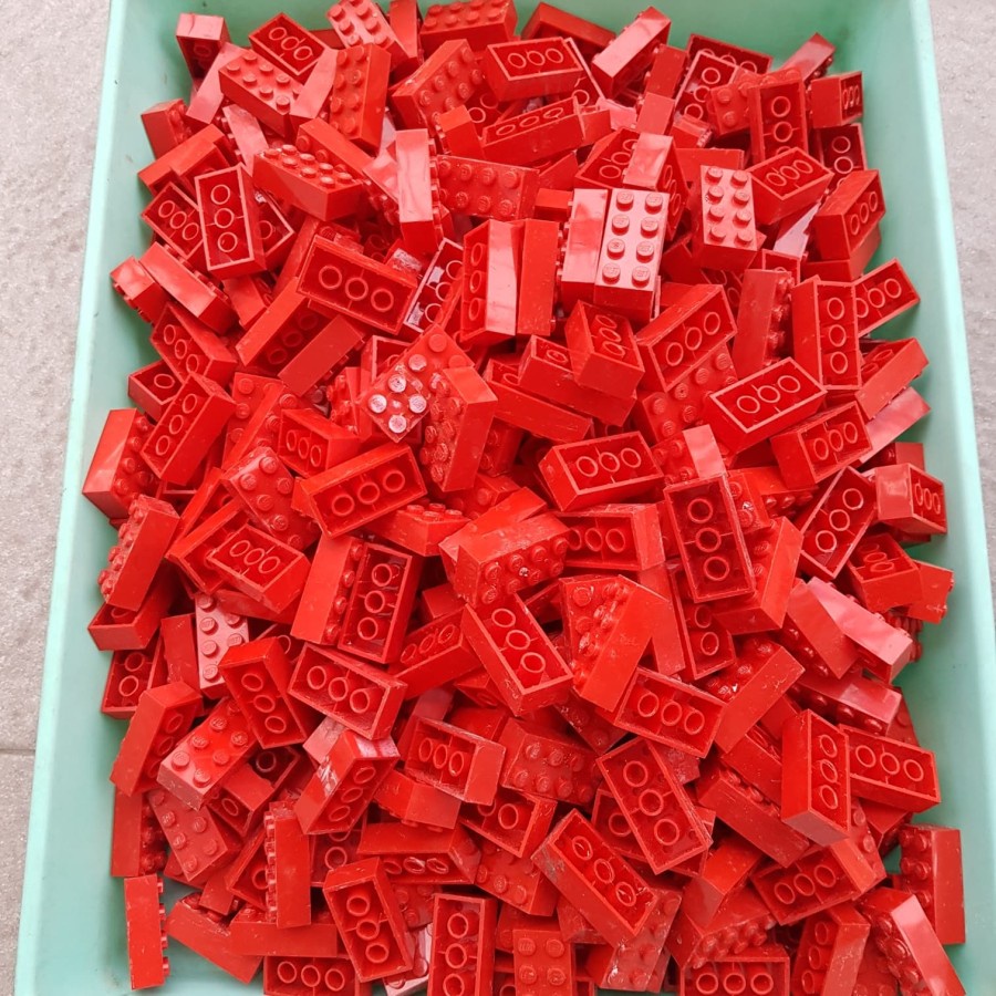 Jual lego 2x4 lego brick 2x4 lego part 3001 lego brick red lego brick merah | Shopee Indonesia