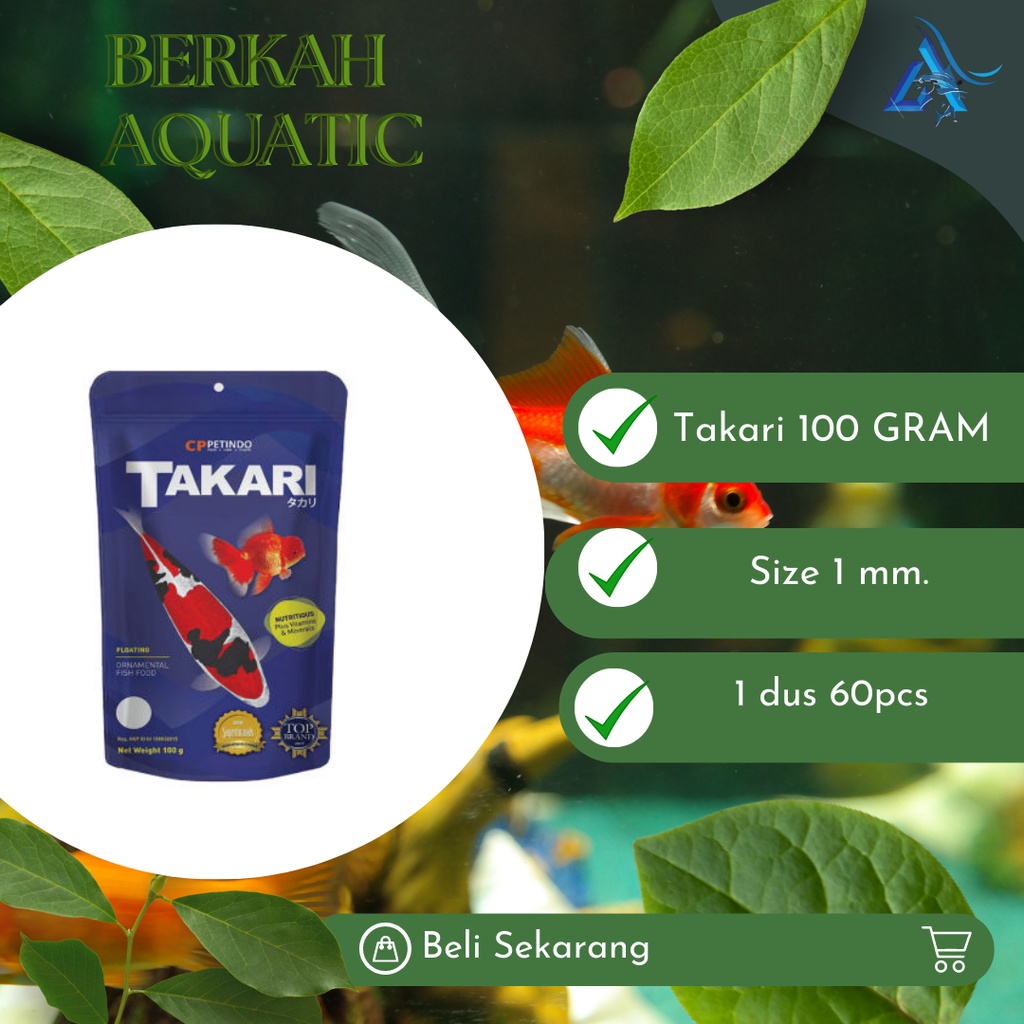 Jual Takari Fish Food 100Gr Mix / Makanan Ikan Takari 100Gr Mix - Pelet ...