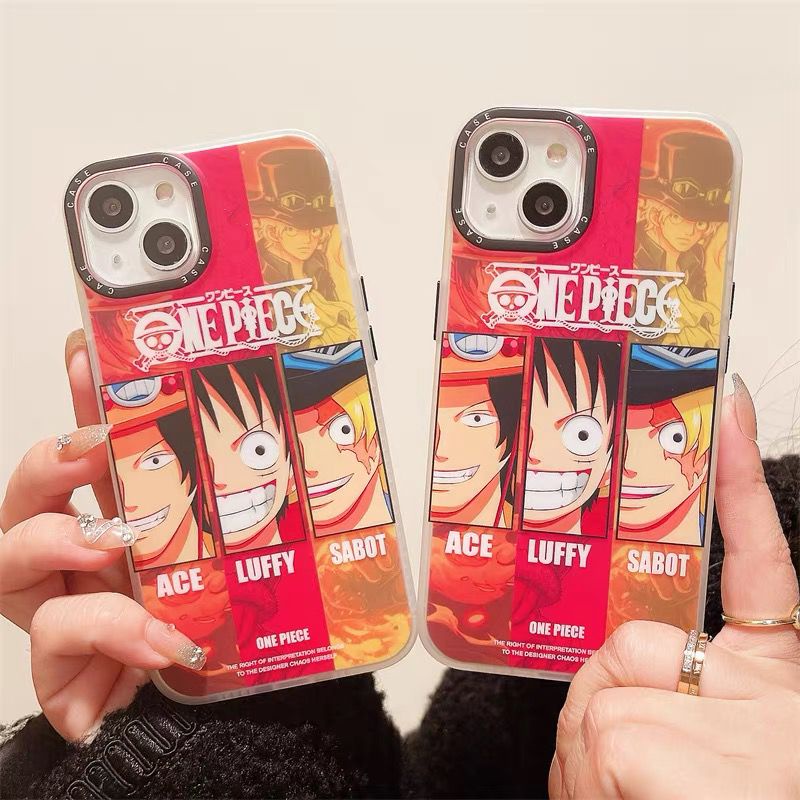 Jual HOT ITEM !! ONE PIECE ACE LUFFY SABOT CASE IPHONE 11 - 14 PRO MAX ...