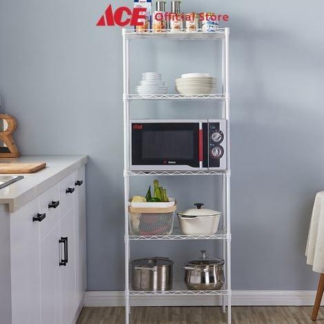 Jual Ace - Krisbow Rak Besi 5 Tingkat - Putih | Shopee Indonesia