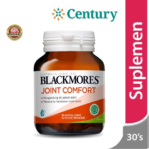 Jual Blackmores Joint Comfort Isi 30 Kaps / Suplemen Kesehatan /Joint ...