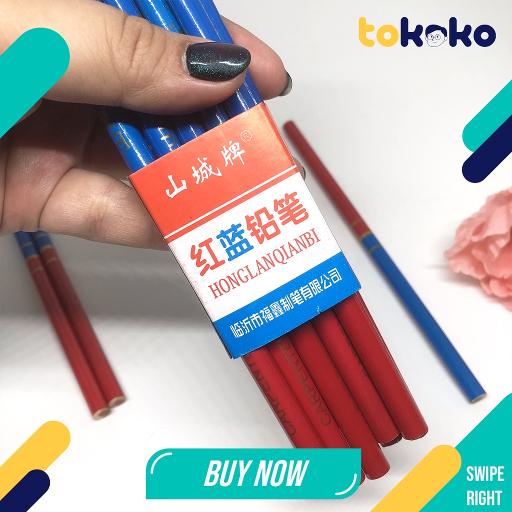 Jual Pensil Merah Biru Kecil Pensil pola Kain Ukuran Kecil Pensil ...