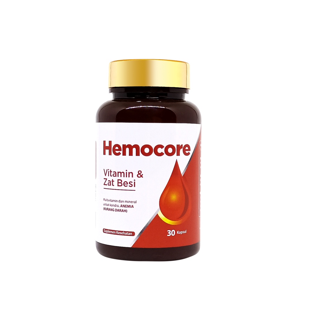 Jual Hemocore Vitamin Dan Zat Besi Penambah Darah Isi 30 Kapsul Shopee Indonesia