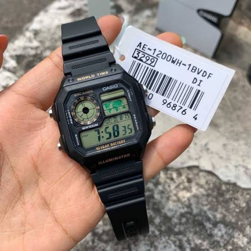 Jual Casio AE-1200WH-1B Jam Tangan Digital Pria Original | Shopee Indonesia