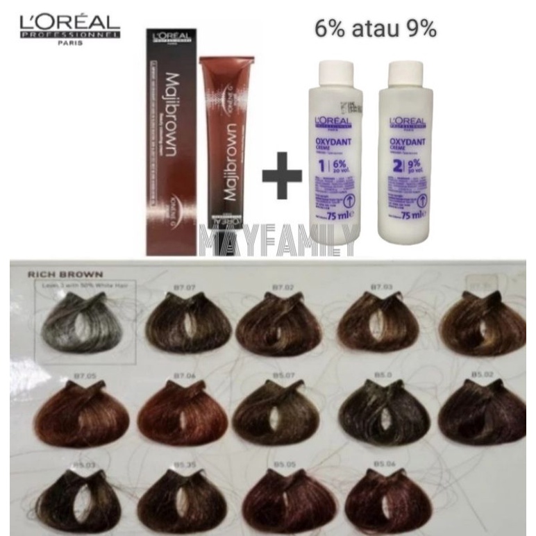 Jual Cat rambut loreal majibrown / Pewarna rambut loreal / Loreal ...