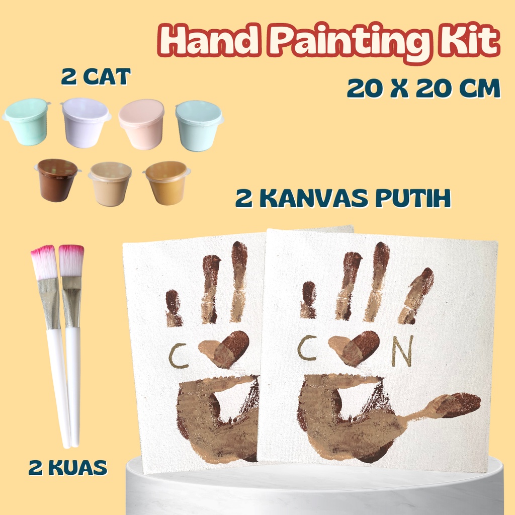 Jual Hand Painting Kit Canvas By The Noob Artist | Kanvas Cap Tangan ...
