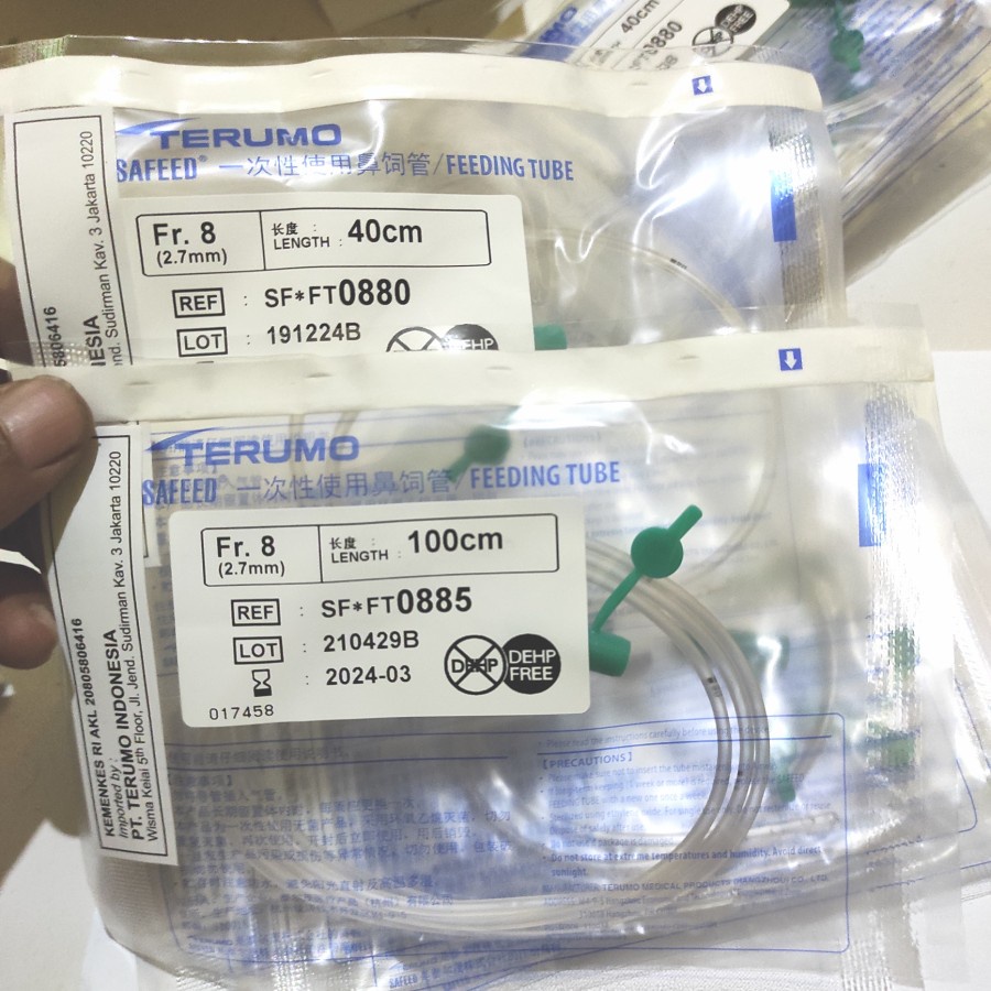 Jual Ngt Terumo / Feeding Tube / Selang makan Ngt.No 3,5 - 5 - 8 ...