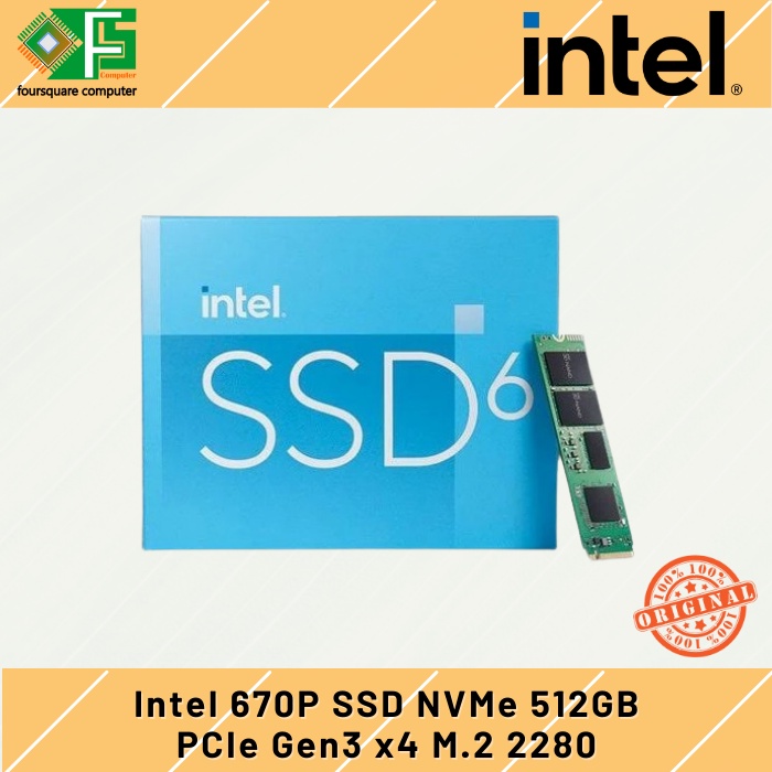 Jual Intel 670P SSD M.2 NVMe 512GB PCIe gen3 x4 M.2 2280 resmi garansi ...