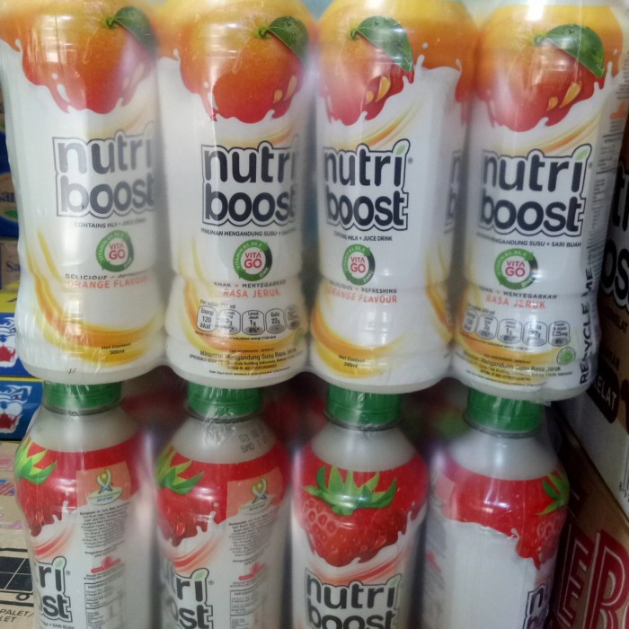 Jual MINUMAN NUTRI BOOST RASA STROBERI DAN JERUK ISI 12BTL/PACK ...