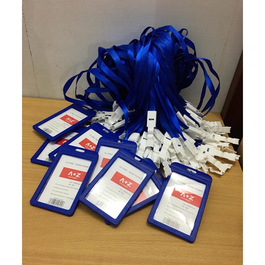 Jual ID CARD/NAME TAG 1 SET MERAH DAN BIRU | Shopee Indonesia