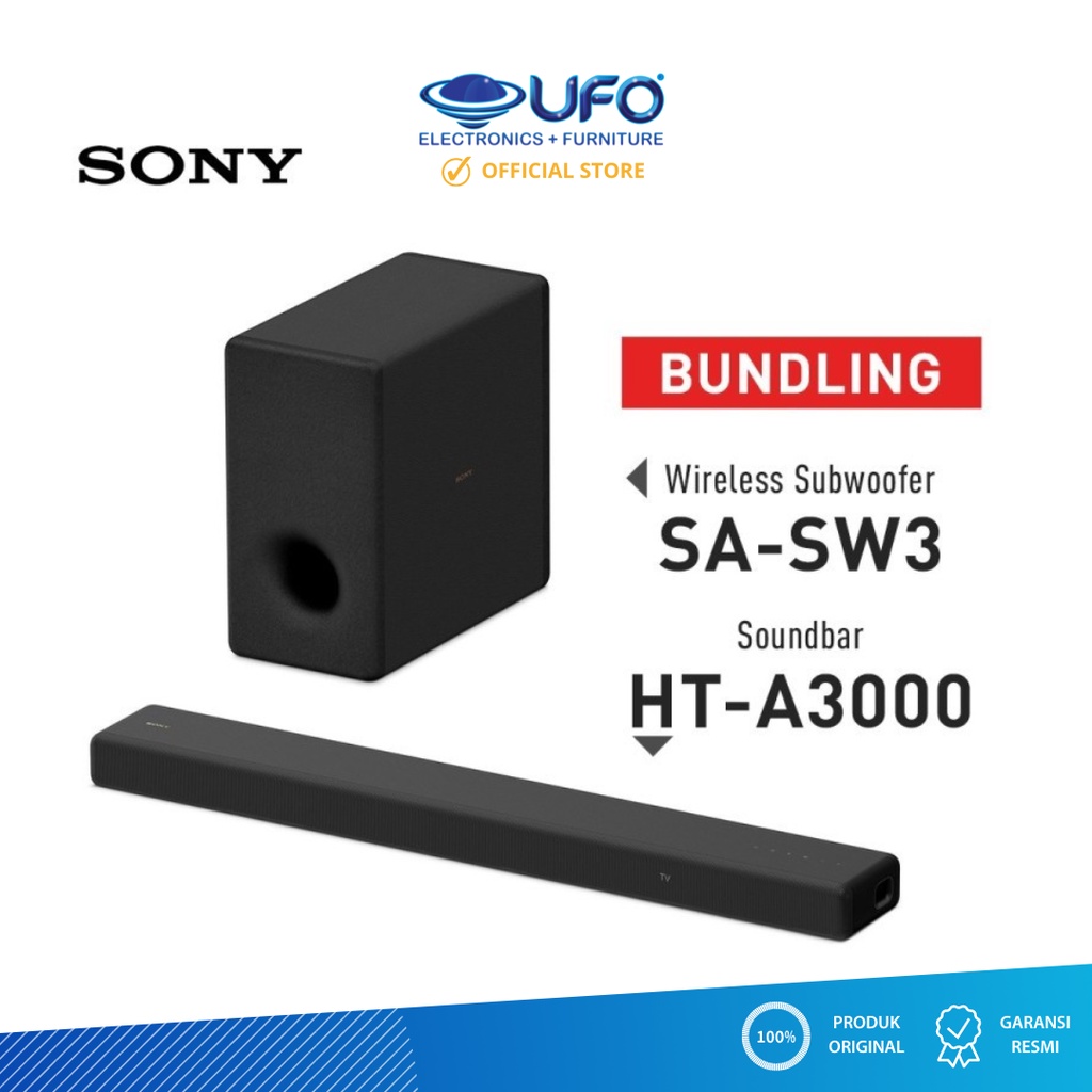 Jual SONY 250W 3.1 Channel Dolby Atmos Soundbar HT-A3000 | Shopee Indonesia