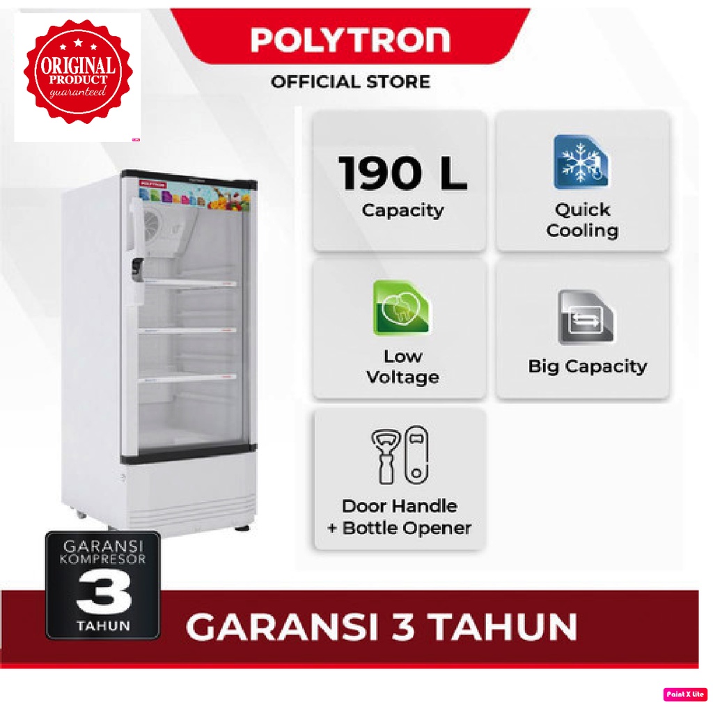 Jual Polytron Showcase 190L Fast Cooling SCN-141X | Shopee Indonesia