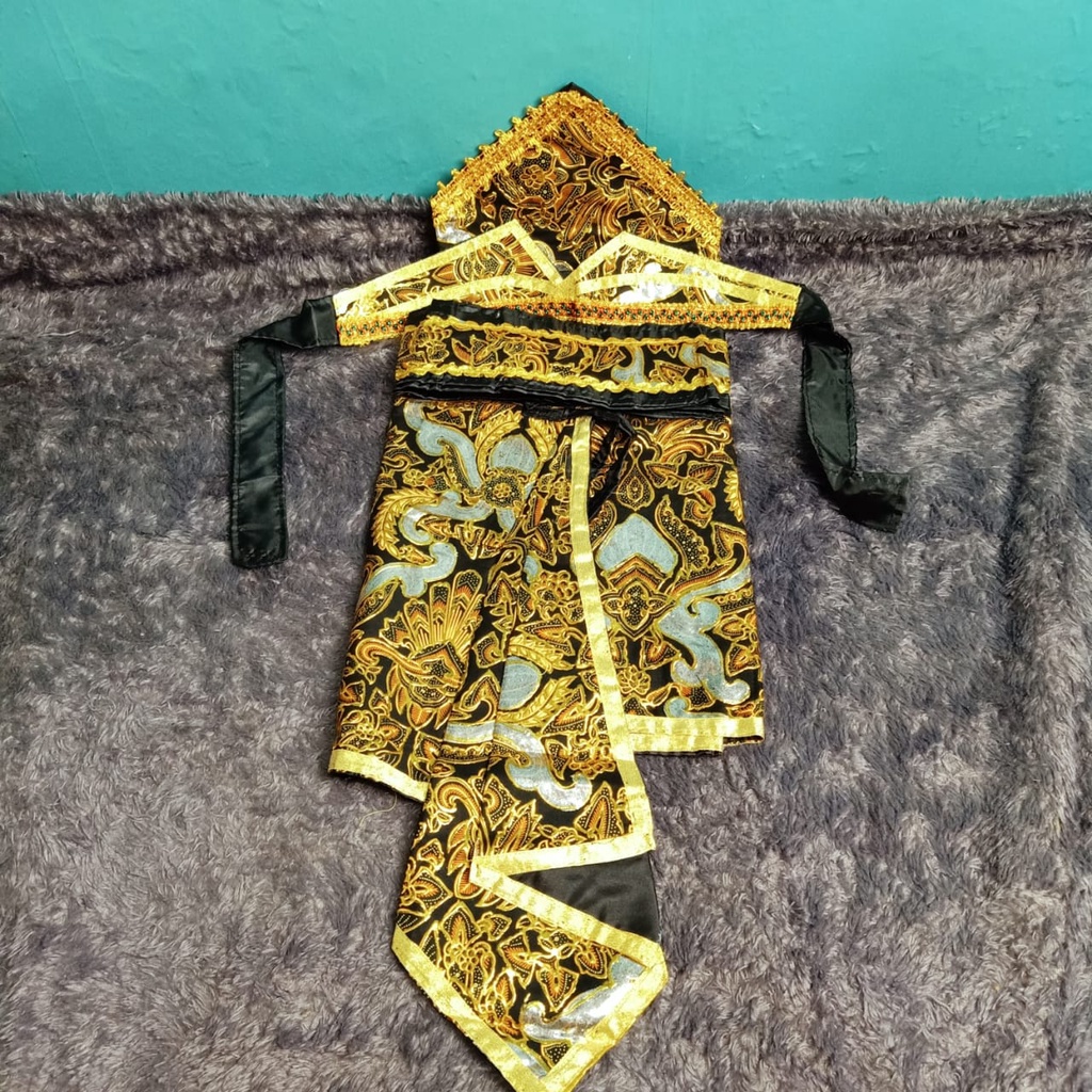 Jual Slembong seni full blok Hitam Emas mengkilap Songket seni silat ...