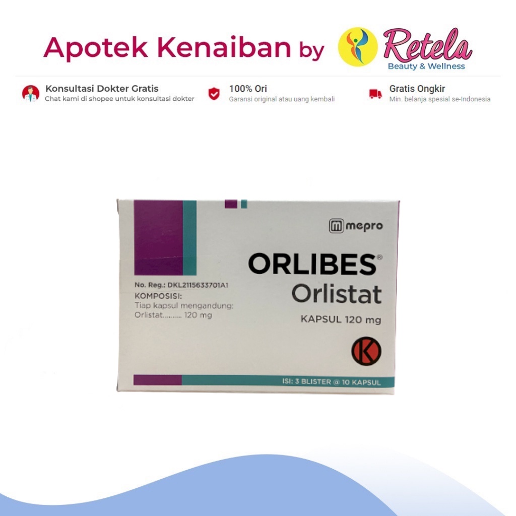 Jual ORLIBES 120MG CAPS STRIP 10 KAPSUL / ORLISTAT | Shopee Indonesia