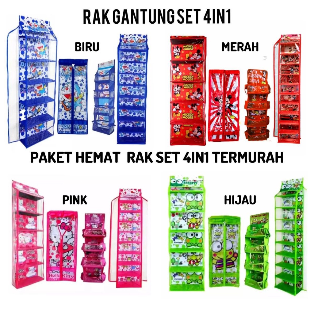 Jual RAK SET 4in1 MURAH (RAK TAS+RAK SEPATU+RAK JILBAB+RAK KECANTIKAN ...