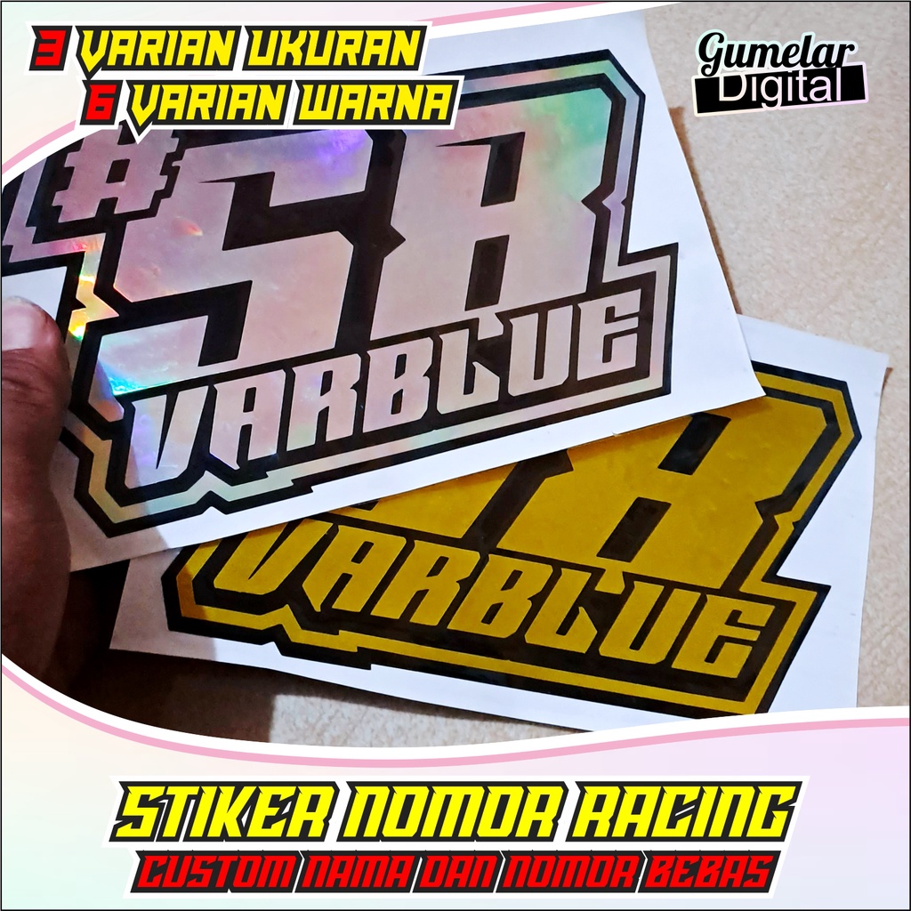 Jual STIKER NOMOR BALAP STIKER NOMOR RACING NGABERS SUPERMOTO | Shopee ...