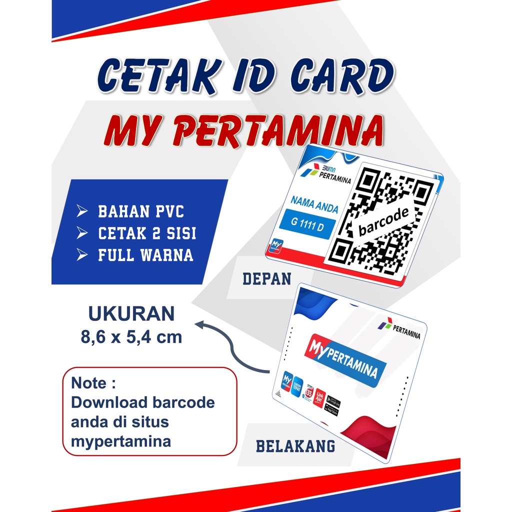 Jual Cetak Kartu MyPertamina Bisa satuan | Shopee Indonesia