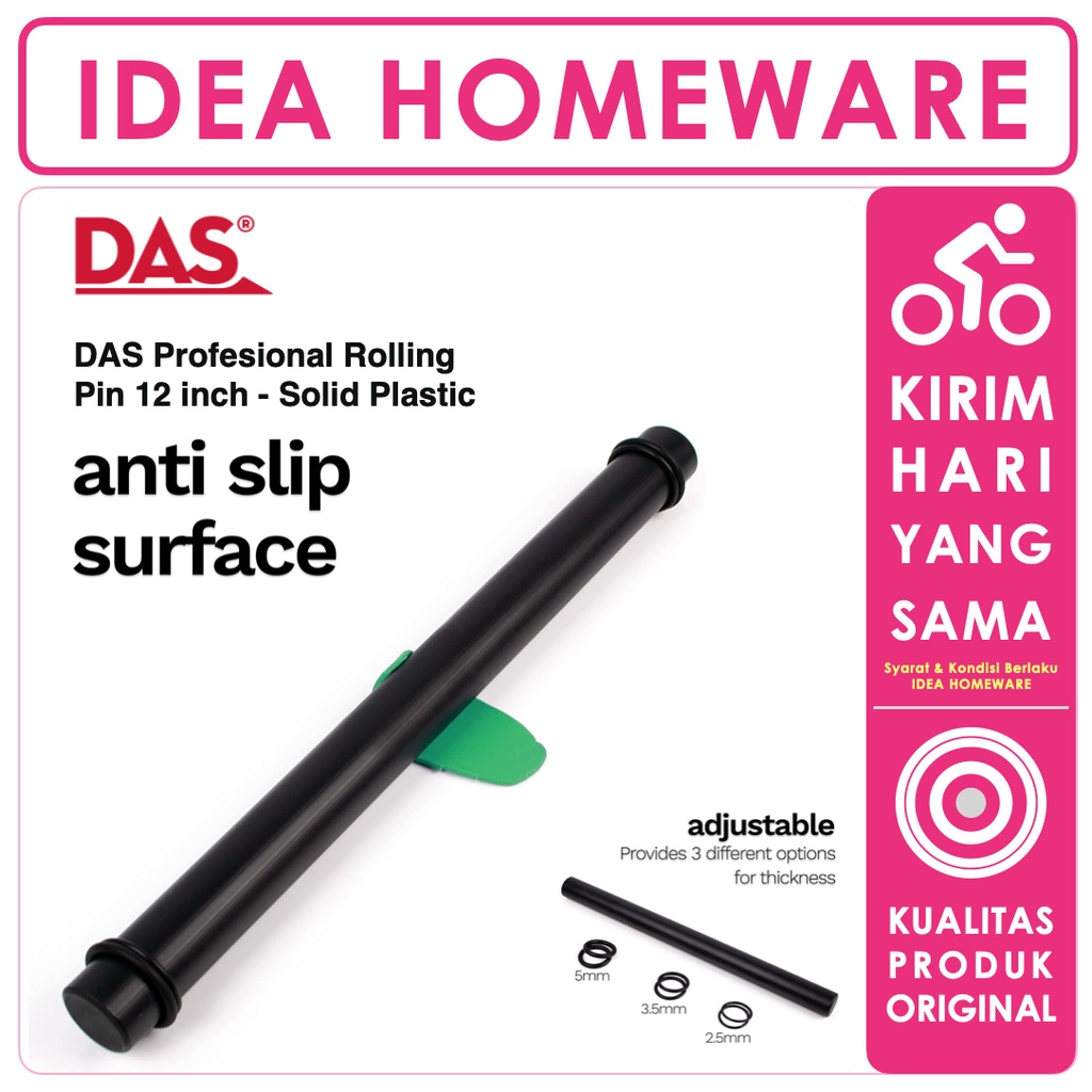Jual Das Modelling Tools Rolling Pin / Roller Clay / Roller Baking ...