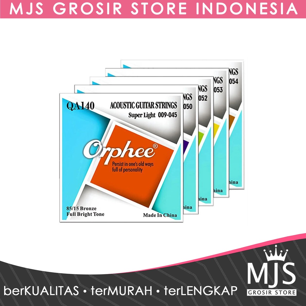 Jual Senar Gitar Akustik Orphee 1 Set 6 senar lengkap QA140 QA150 QA160 ...