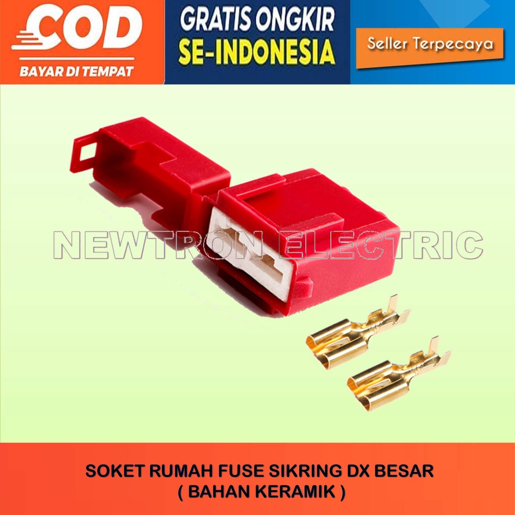 Jual Rumah fuse sikring skring tancap besar keramik holder FUSE TANCAP ...