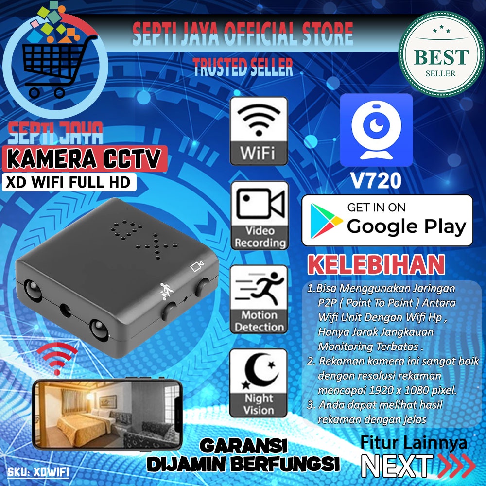 Jual Kamera Terkecil Camera XD WIFI Super Mini HD 1080P Night Vision ...