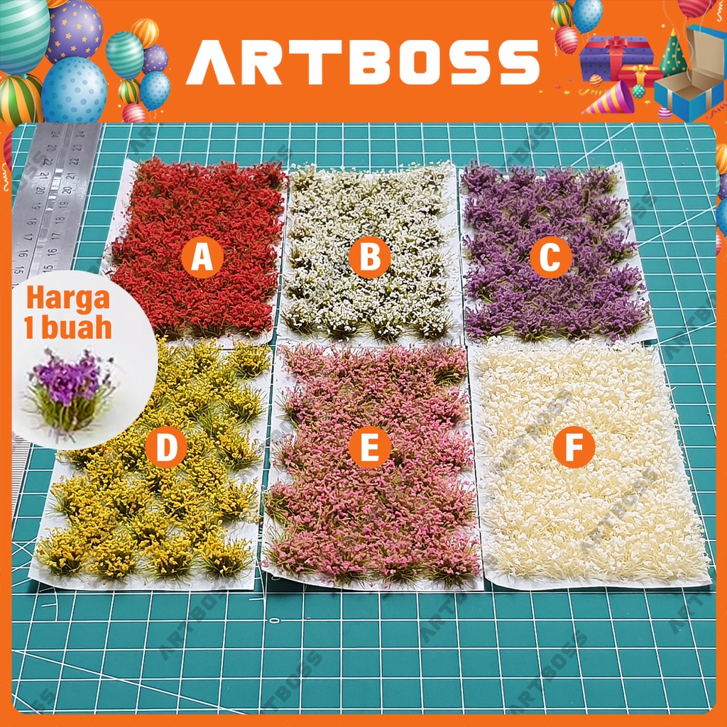 Jual ARTBOSS Semak Bunga Rumput Maket Miniatur Grass Tuff - T1000317 ...