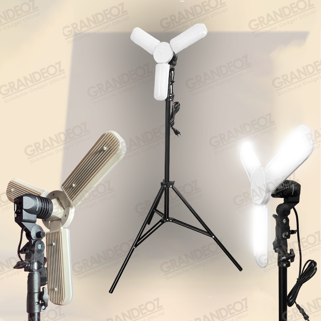 Jual YAM Lampu Kipas 45W + Light Stand Fitting Bohlam Lighting Holder ...