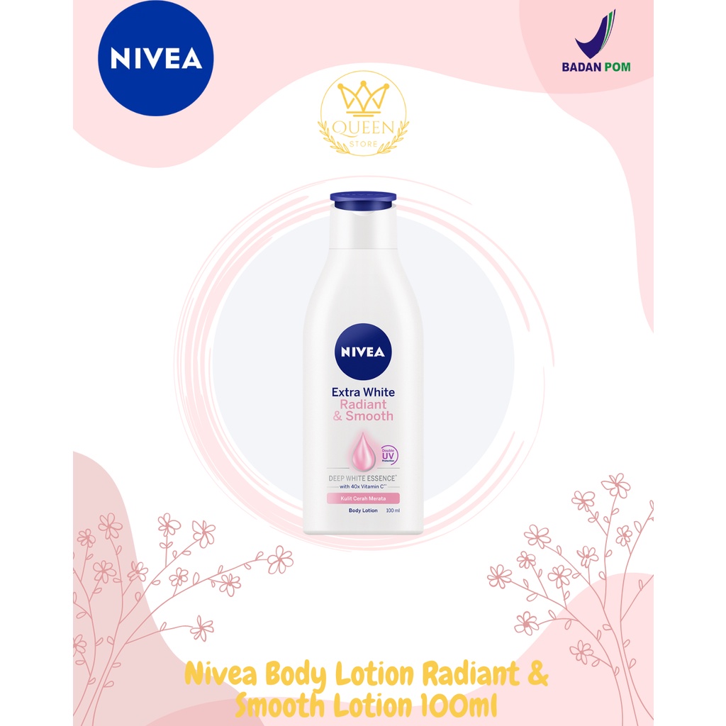 Jual NIVEA Extra White Radiant & Smooth Body Lotion 100ml | Shopee ...