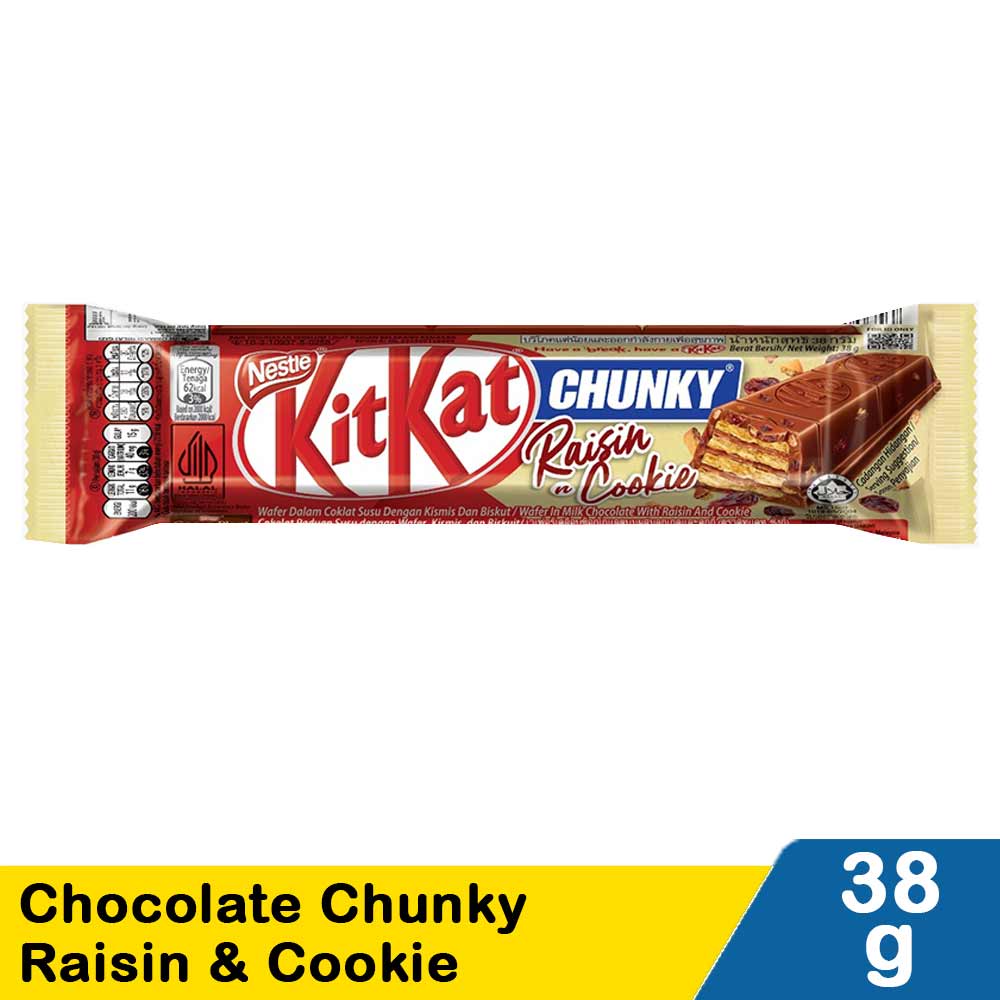 Jual Kit Kat Chunky Raisin & Cookie 38gr | Shopee Indonesia