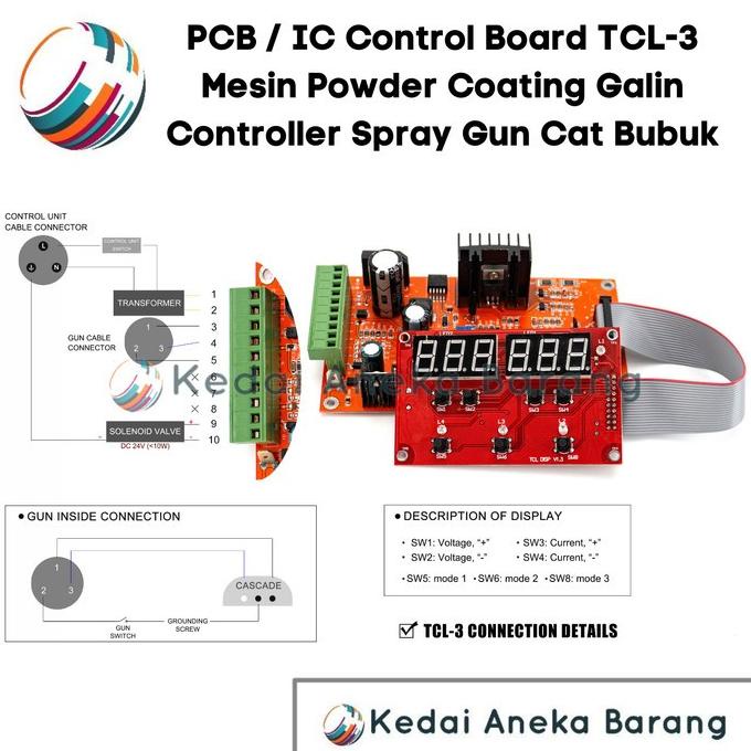 Jual Pcb Tcl-3 Ic Control Board Controller Mesin Powder Coating Display | Shopee Indonesia