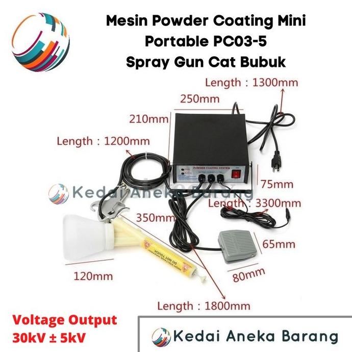 Jual New!! Mesin Powder Coating Portable Mini Spray Gun Oven Cat Bubuk ...
