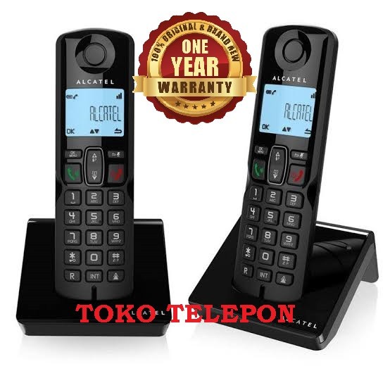 Jual Telepon Wireless / Cordless Phone Alcatel S250 - Hitam | Shopee ...