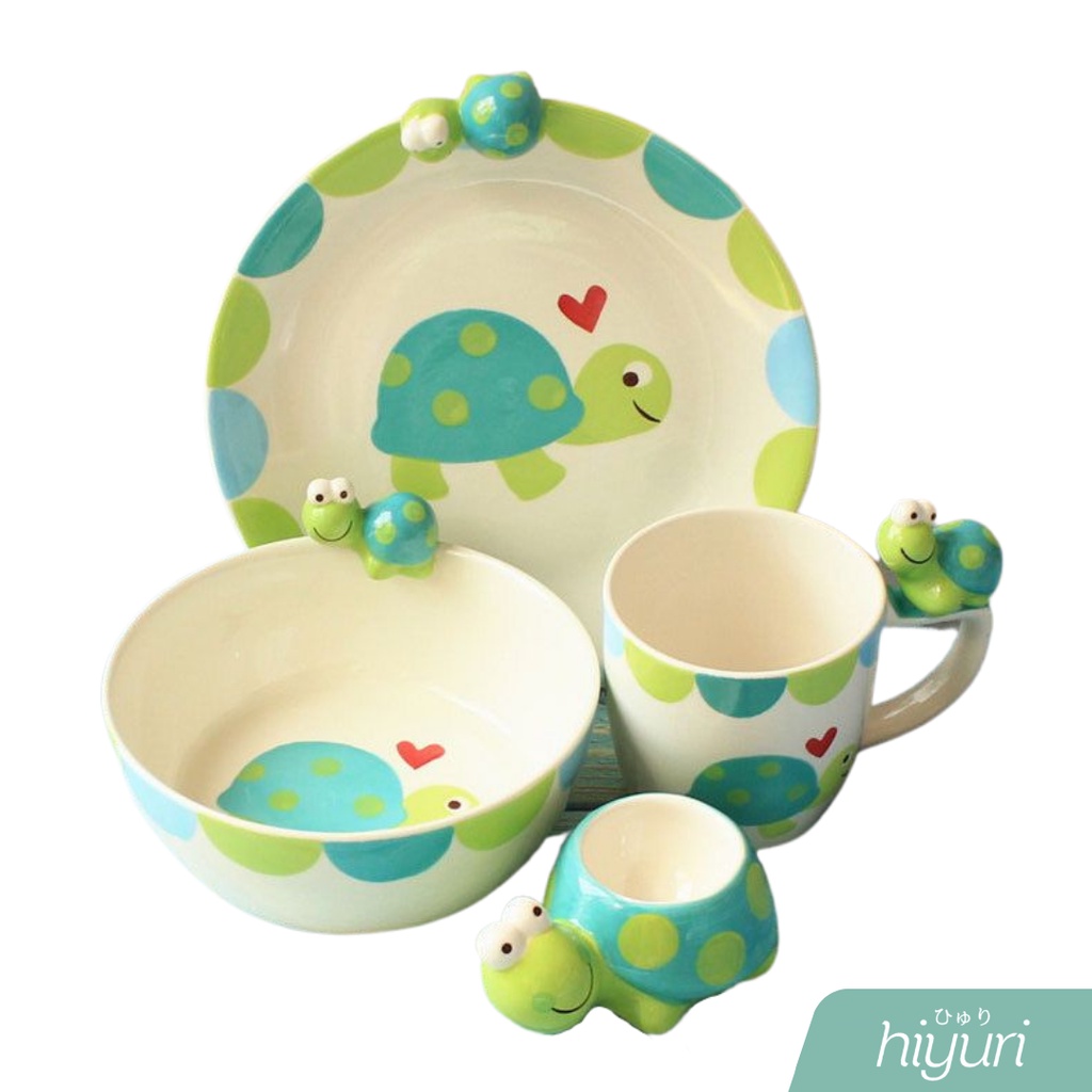 Jual HIYURI 3D Turtle Ceramic Tableware / Piring/Mangkuk Makan Mug/Cup ...