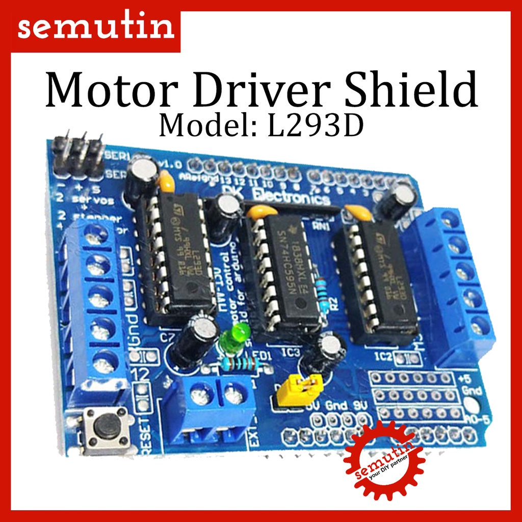 Jual Motor Driver Shield L293d Drive Expansion Board Arduino H Bridge Dc Stepper Shopee