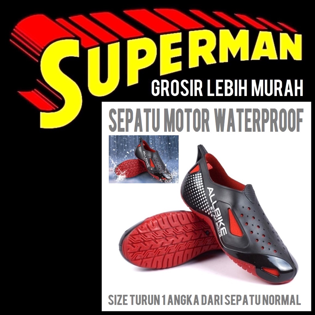 Jual SEPATU MOTOR WATERPROOF ANTI air 38 39 40 41 42 43 44 45 sepatu ...