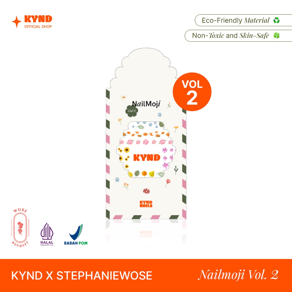 Jual KYND NAILS Kids NailMoji Vol.2 | The First 3D Ultra Thin Nail Sticker | Shopee Indonesia