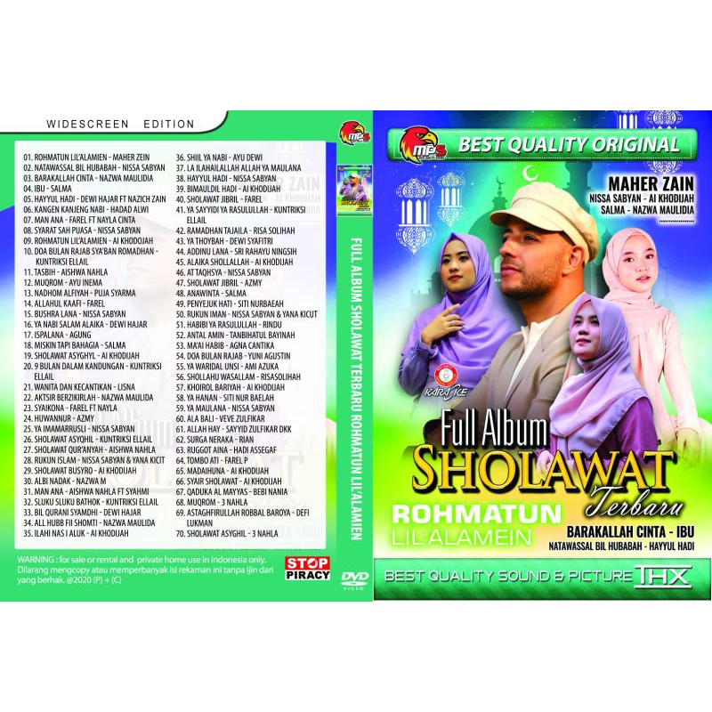 Jual Kaset Video Lagu Full Album Sholawat Terbaru Rahmatan Lilalamin ...