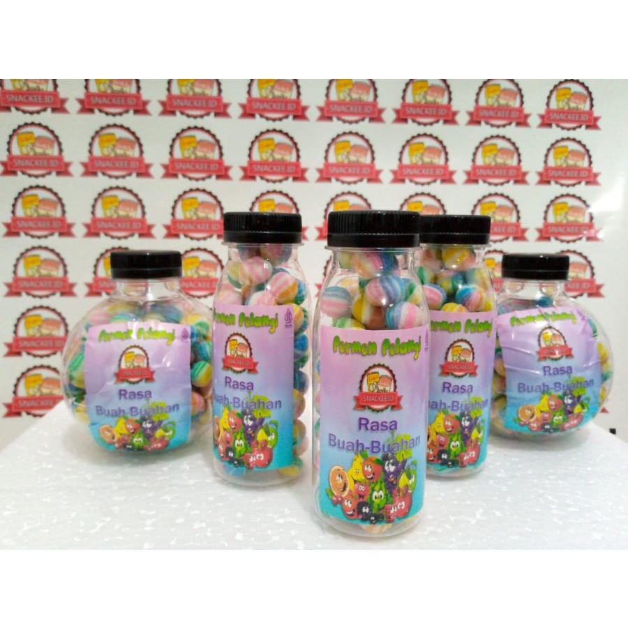 Jual Permen warna warni rasa buah snackkee permen rainbow fruity murah ...