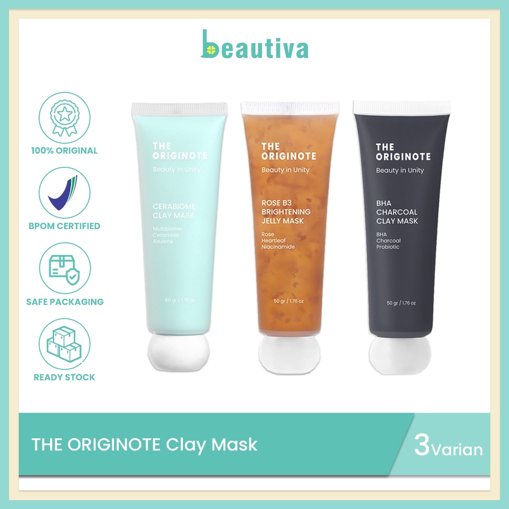 Jual The Originote Clay Mask | Cerabiome Clay Mask - Rose B3 ...