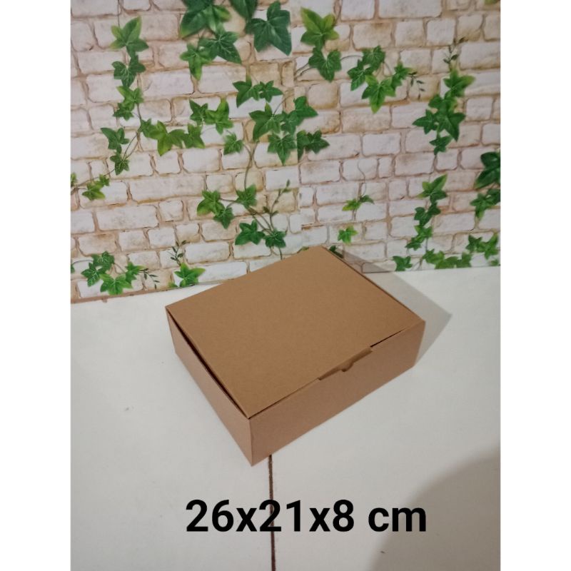 Jual KARDUS UK. 26x21x8 CM....DIE CUT KARTON BOX UNTUK KOTAK BAJU ...