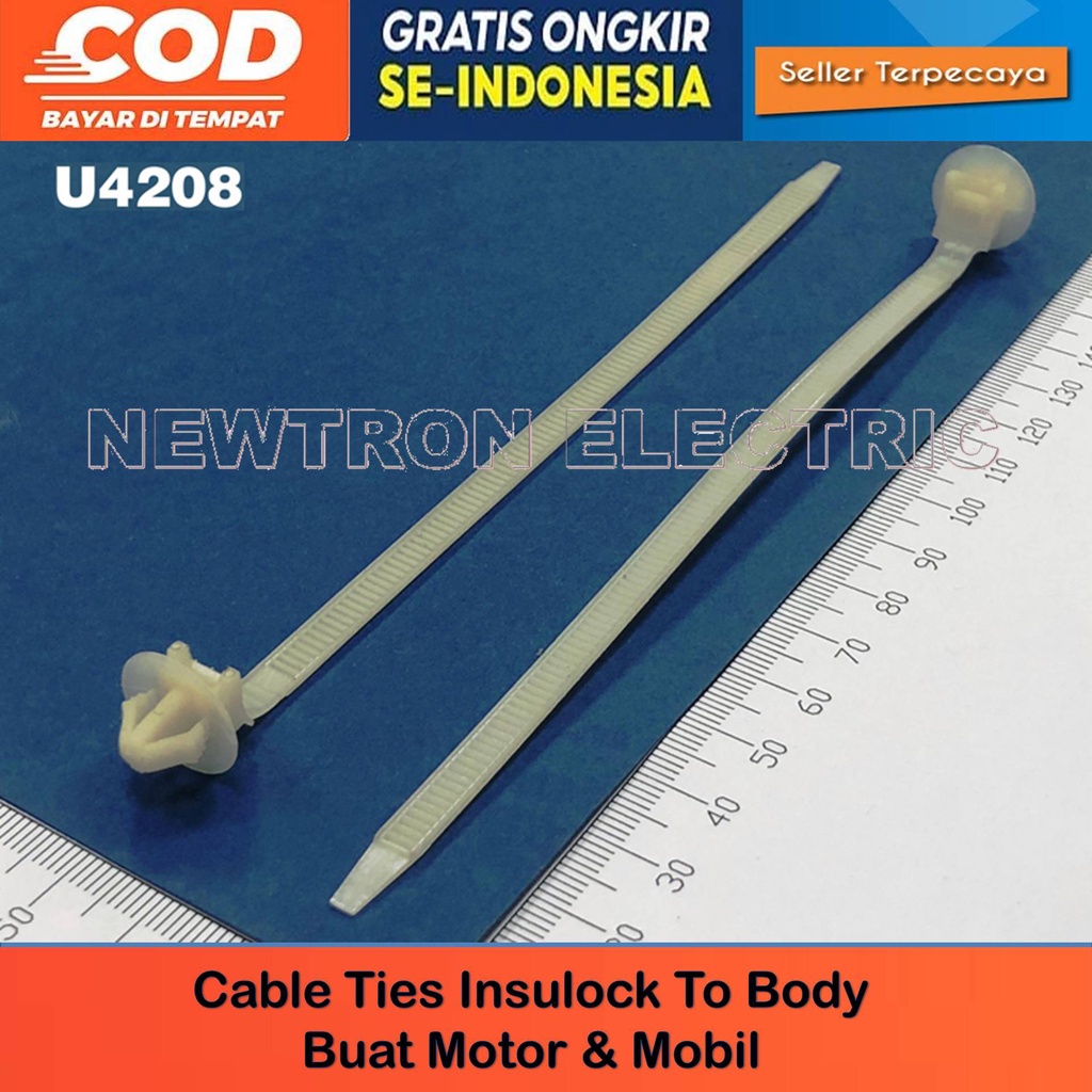 Jual Nylon plastik Pengikat kabel Klip Panah/Insulock insulok To Body ...