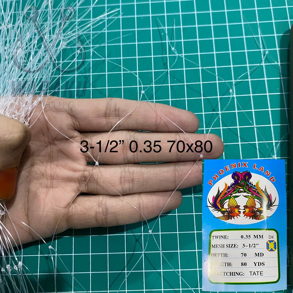 Jual Pukat Ikan / Jaring ikan TATE Merk Phoenix 0.35 Ukuran 70x80 ...