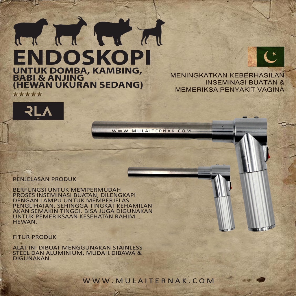 Jual Vaginoscope Domba - Endoscope Kambing - Alat Inseminasi Buatan - Anjing - Inseminasi Buatan ...