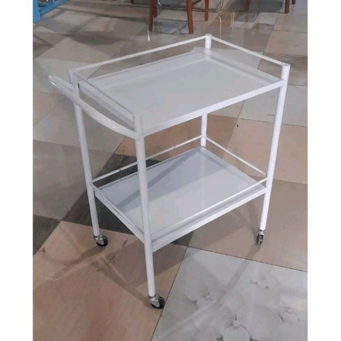 Jual Trolley Meja Troli Instrumen 2 Rak Besi | Shopee Indonesia