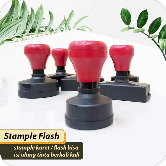 Jual Stample flash warna Stampel Karet Stample Tinta Otomatis | Shopee Indonesia