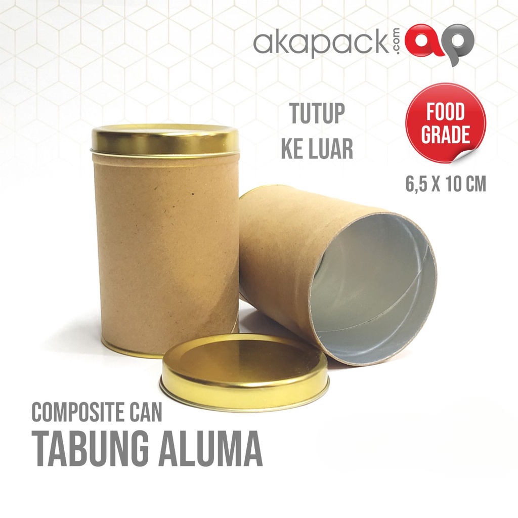 Jual Tabung Composite Can 6,5x10 Tutup Kaleng | Tabung Karton Laminasi ...
