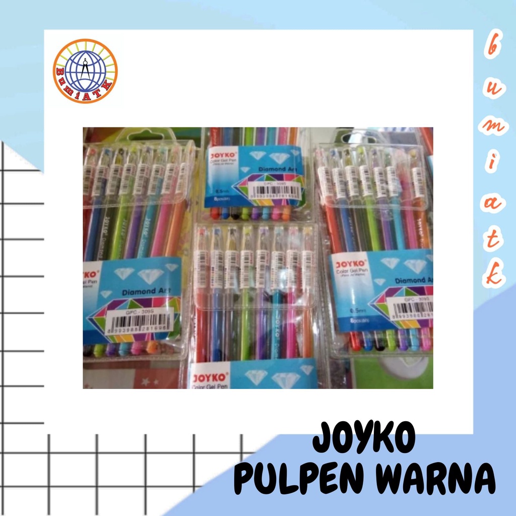 Jual Pulpen Warna Warni Joyko Premium Color Shopee Indonesia